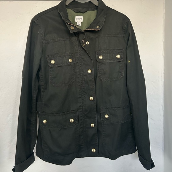 J. Crew | Jackets & Coats | J Crew Resincoated Field Jacket | Poshmark